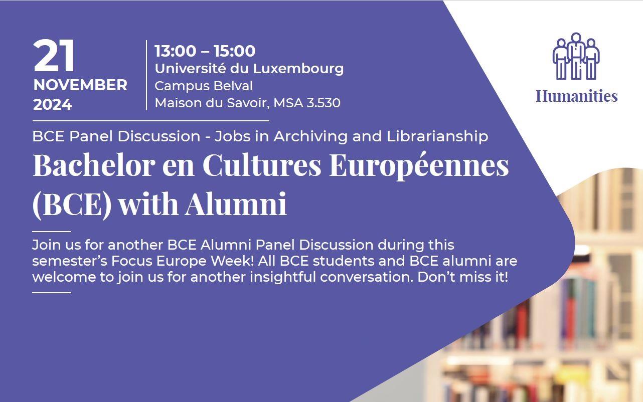 BCE Panel Discussion: Jobs in Archiving and Librarianship